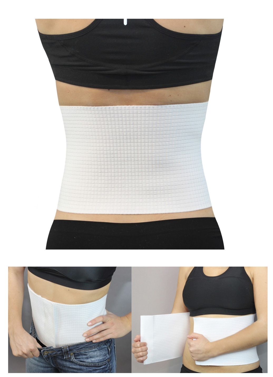 Stützbandagen mit Klettverschluss - WEISS | MONA